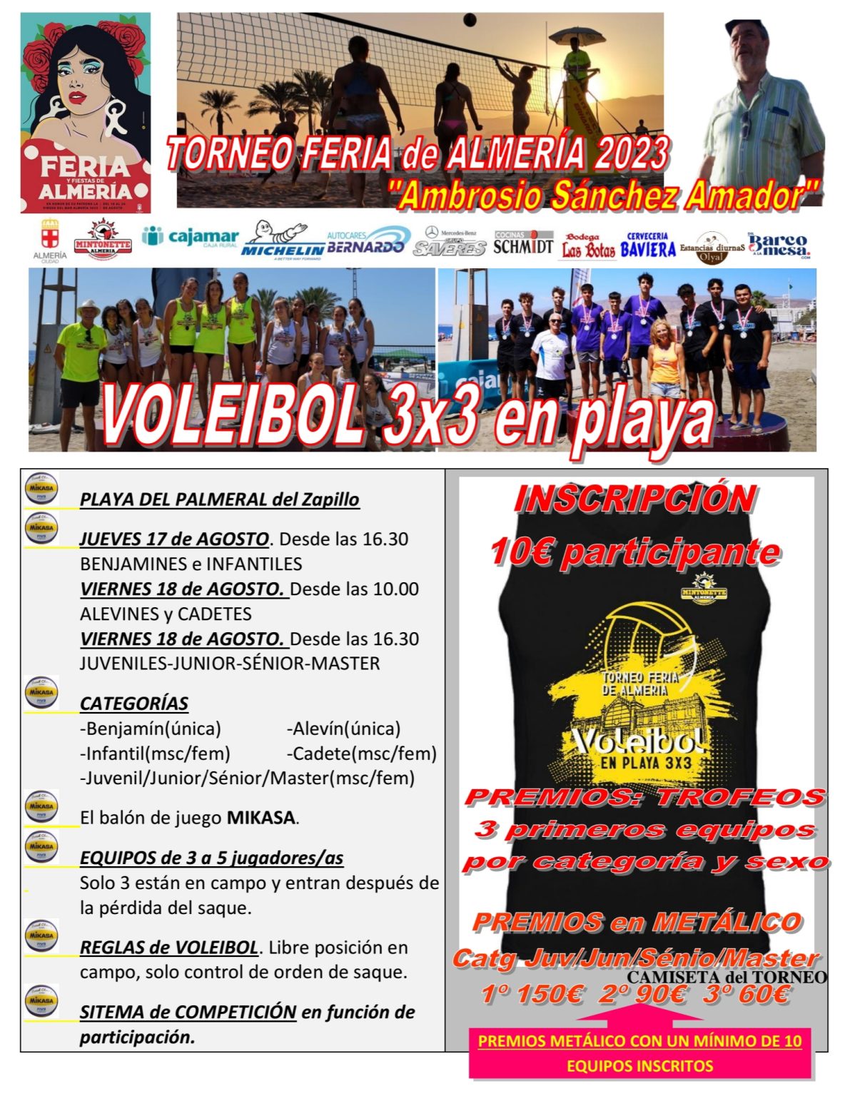 Éxito de participación en el Torneo de Feria de Voleibol en playa 3x3 ... Éxito de participación en el Torneo de Feria de Voleibol en playa 3x3 ...